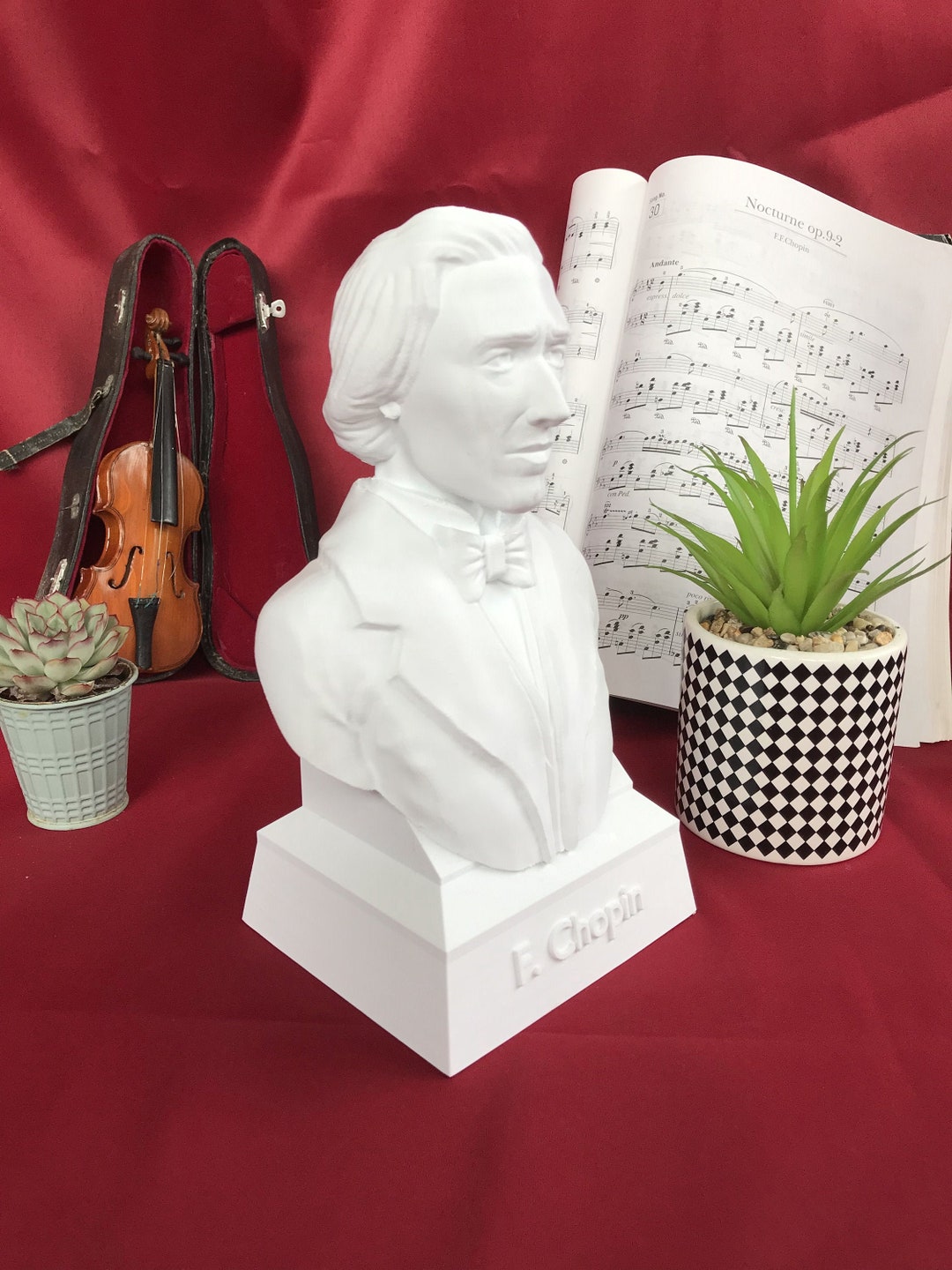 Frédéric Chopin Desktop Decoration Bust Sculpture Decorative Art Statue ...