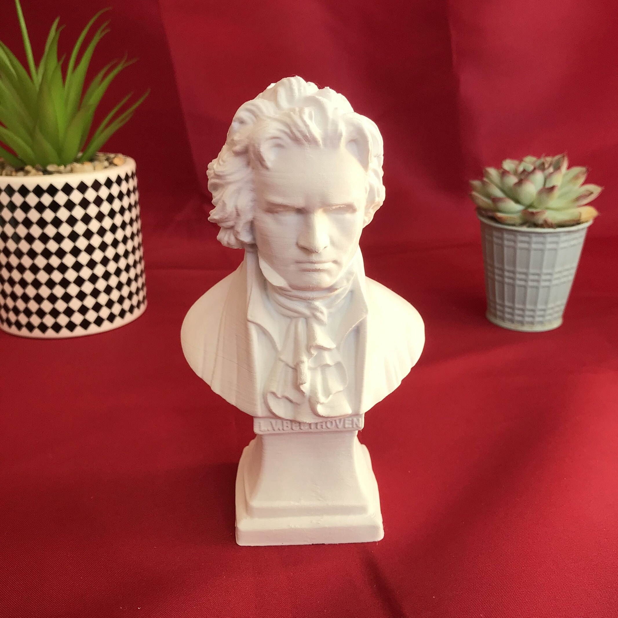 Beethoven Desktop Decoration Bust Sculpture Decorative Art - Etsy
