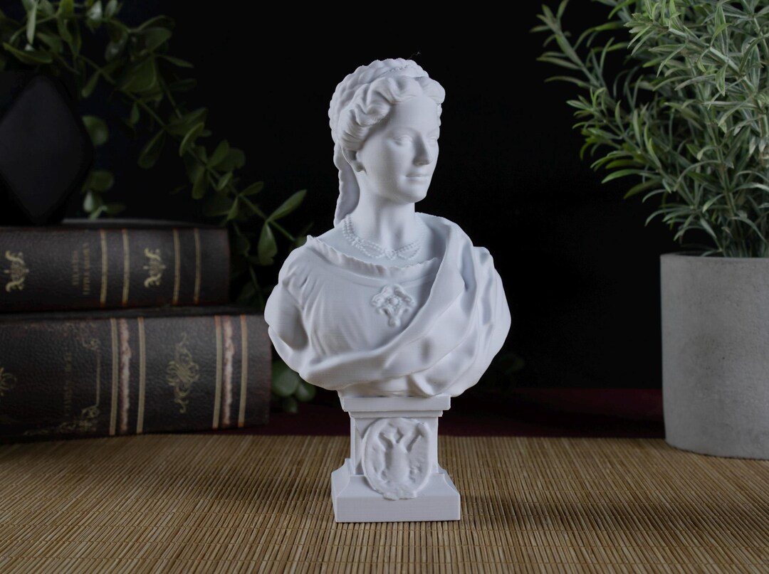 Empress Elizabeth "sisi" of Austria - Large Bust on Plinth - Decorative ...