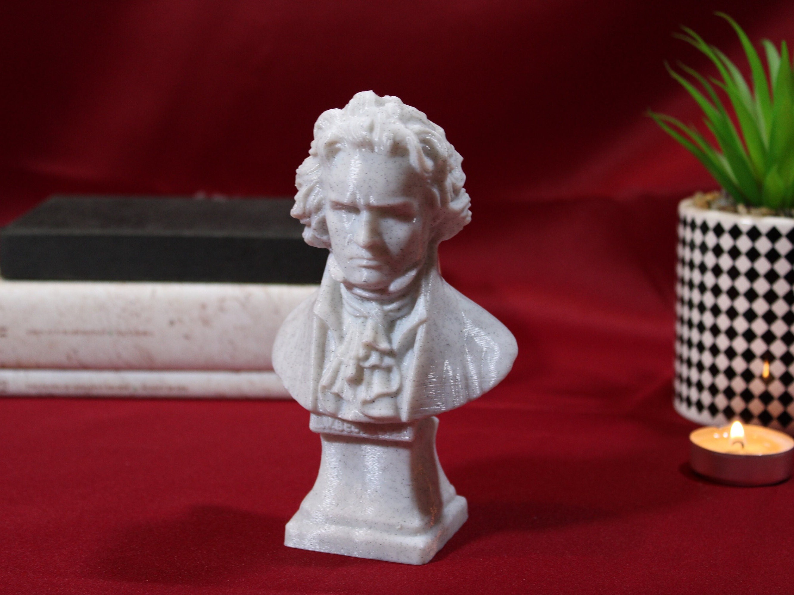 Beethoven Desktop Decoration Bust Sculpture Decorative Art - Etsy