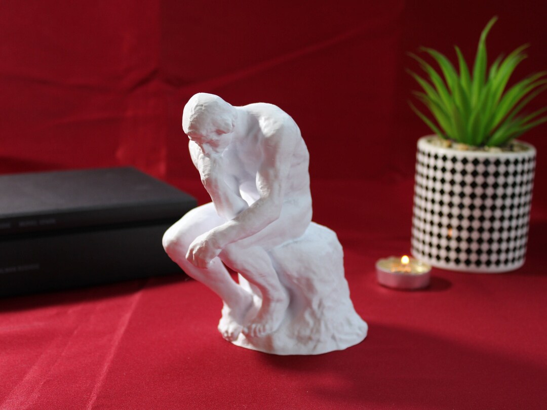 The Thinker Sculpture by Auguste Rodin - Desktop Decoration Sculpture ...