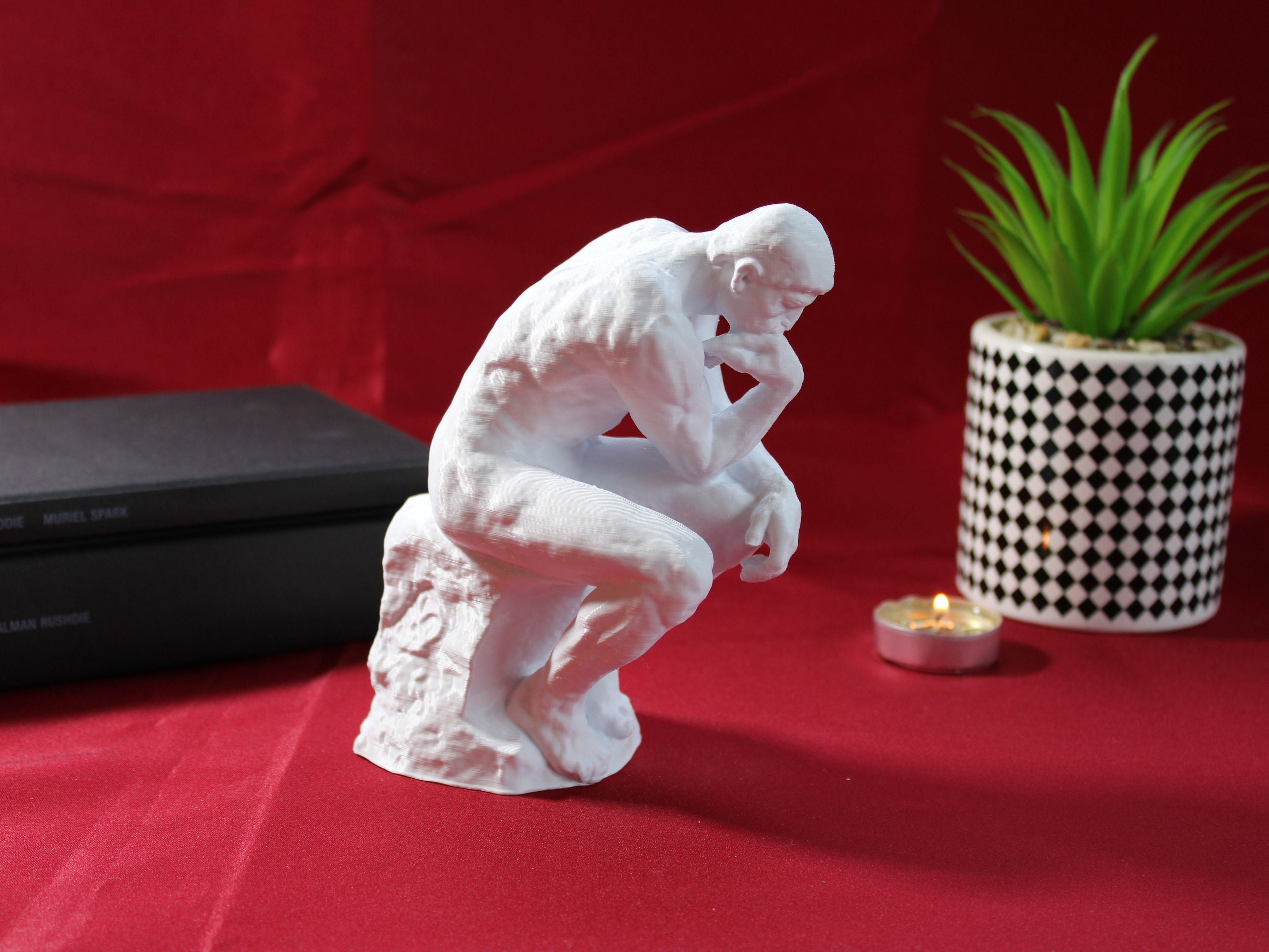 The Thinker Sculpture by Auguste Rodin - Desktop Decoration Sculpture ...