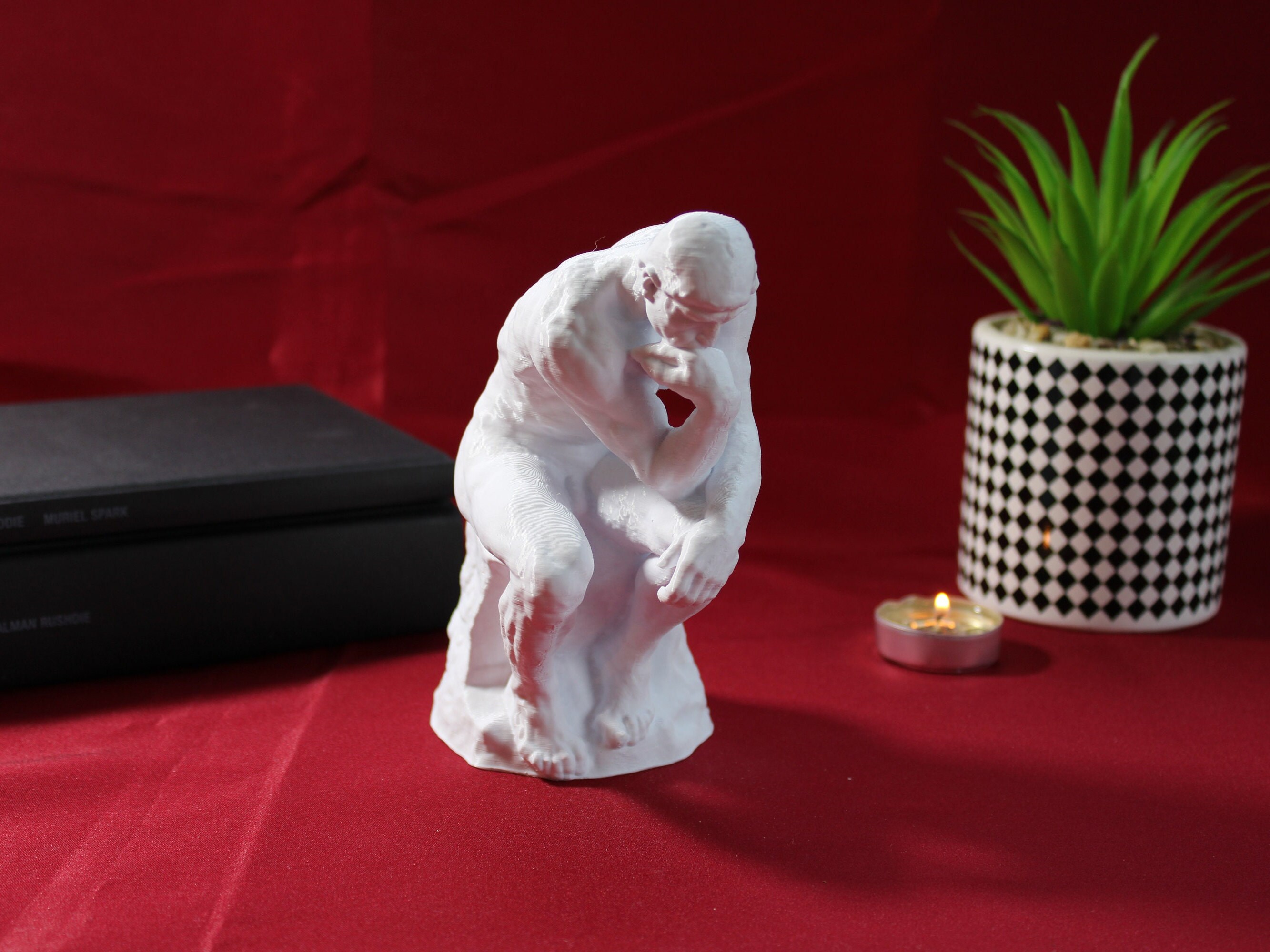 The Thinker Sculpture by Auguste Rodin - Desktop Decoration Sculpture ...
