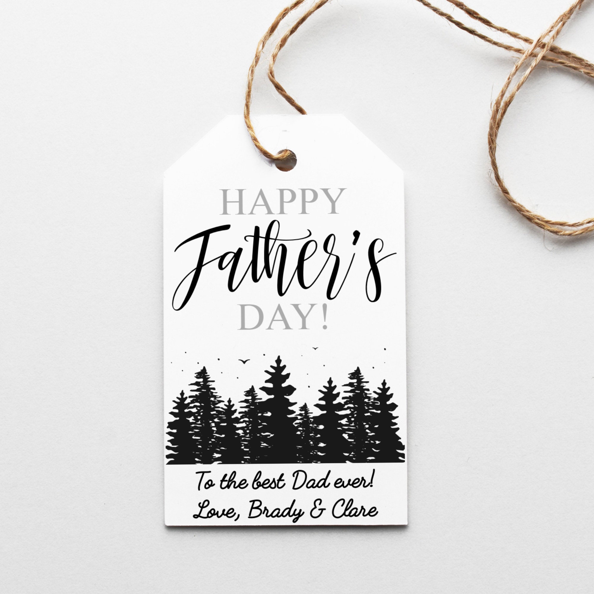 Editable Fathers Day Gift Tag Printable Gift Tags for Dad - Etsy