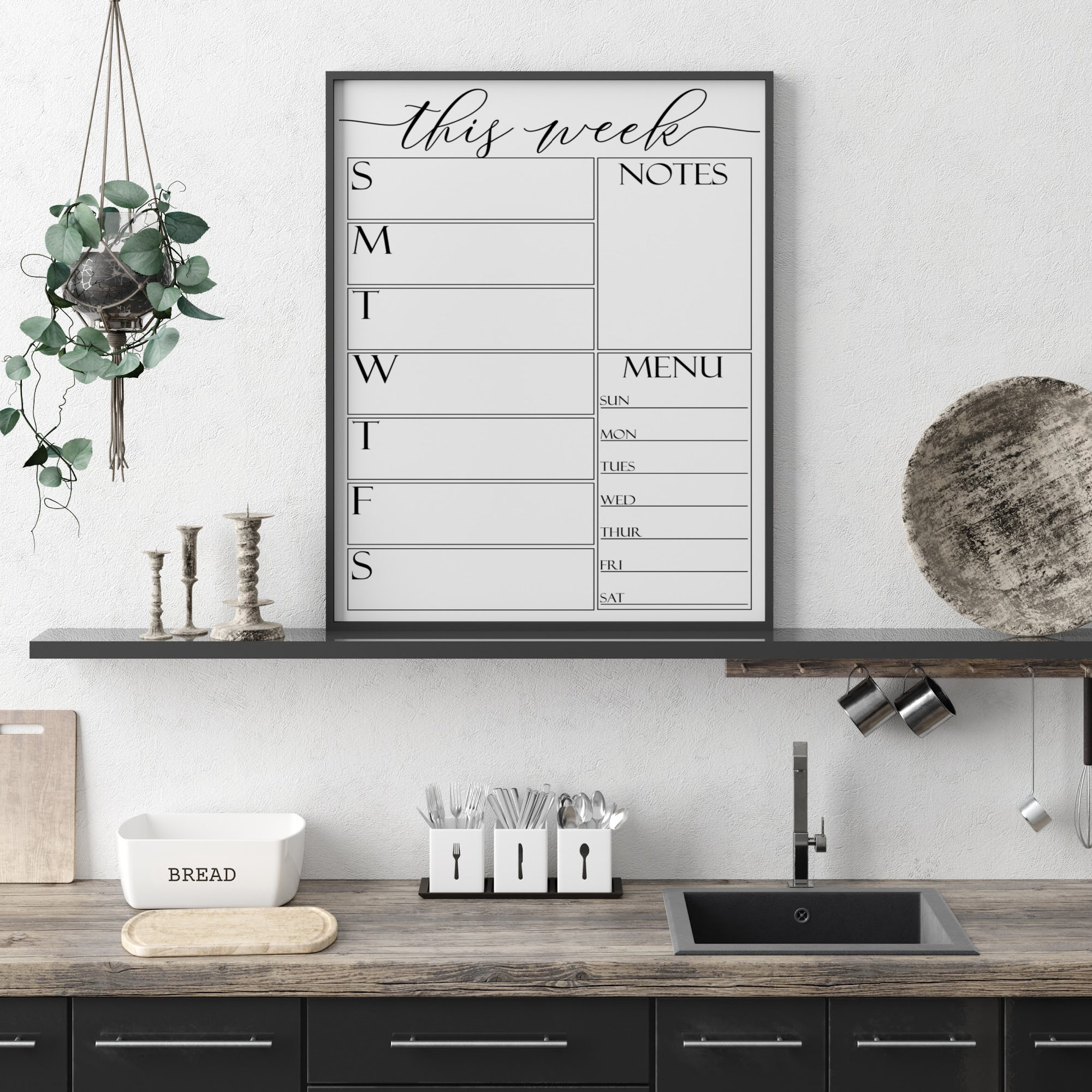 Large Weekly Wall Planner, Printable to Do List, Dry Erase Wall ...