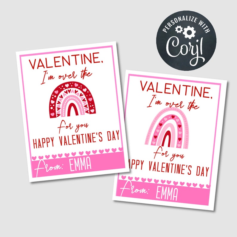 Editable Class Valentine Cards, Valentine Cards for Kids, Classroom ...