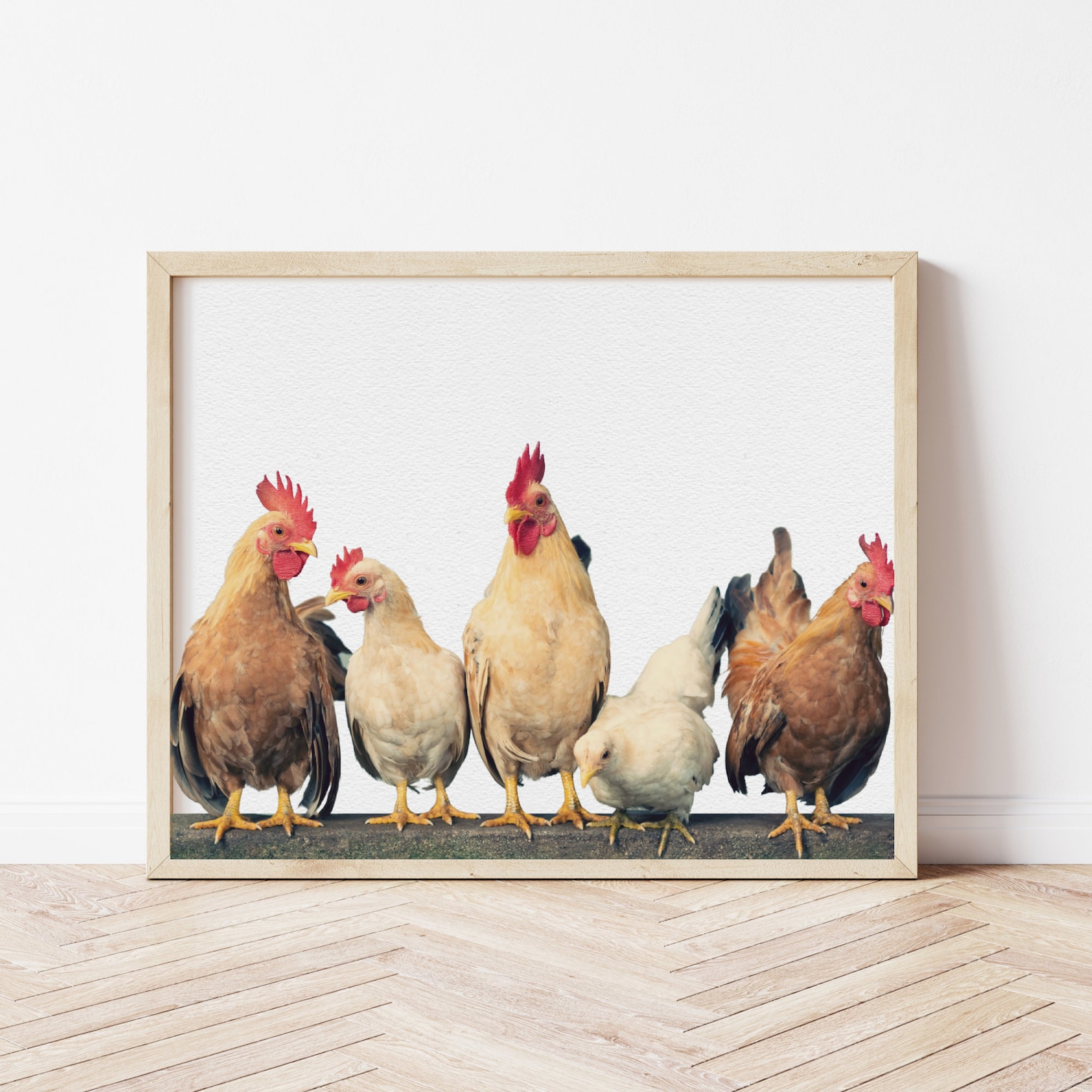 Chicken Print, Kitchen Wall Art, Rooster, Hen, Farm Animal, Chicken ...