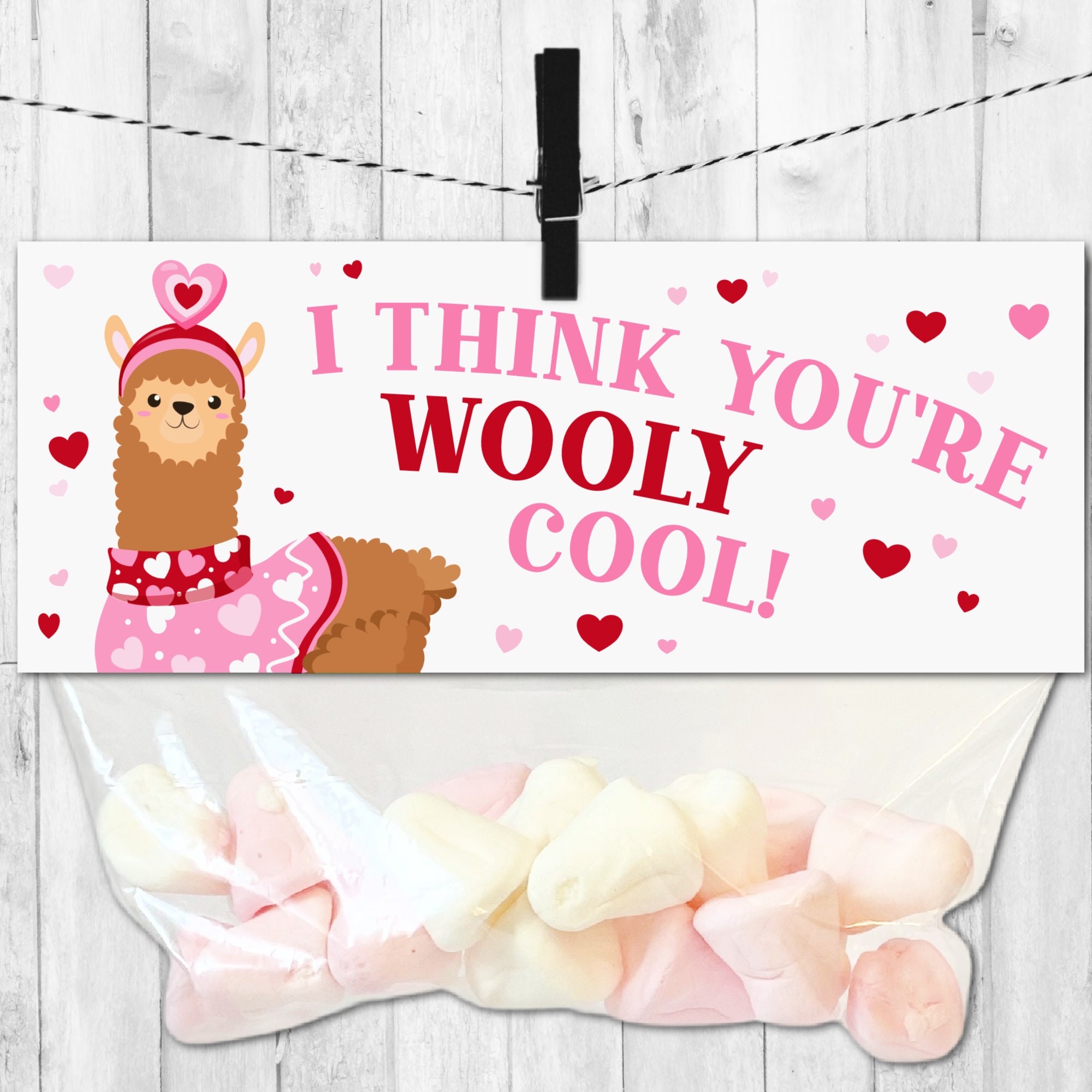 PRINTABLE Valentines Day Card for Kids, Valentine Treat Topper for Kids ...
