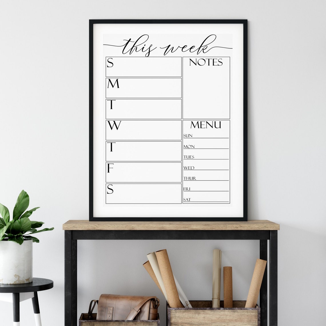 Large Weekly Wall Planner, Printable to Do List, Dry Erase Wall ...
