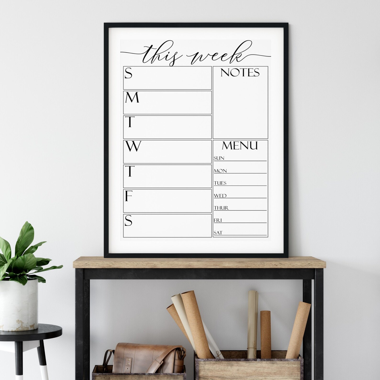 Large Weekly Wall Planner, Printable to Do List, Dry Erase Wall ...