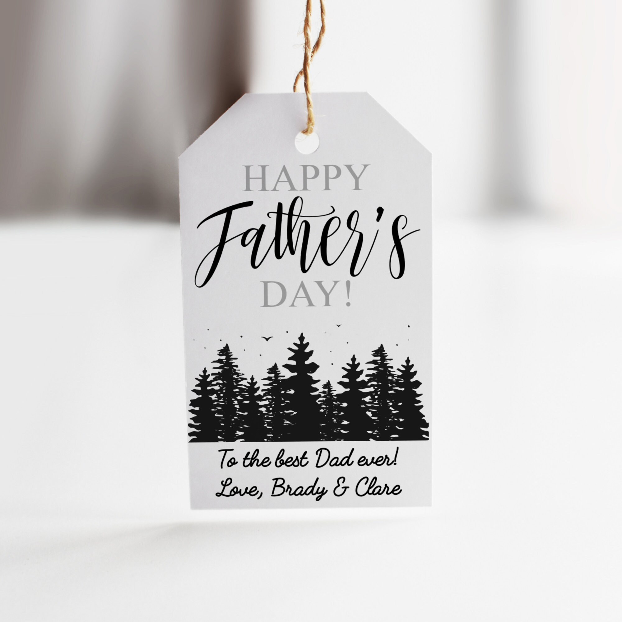 Editable Fathers Day Gift Tag Printable Gift Tags for Dad - Etsy