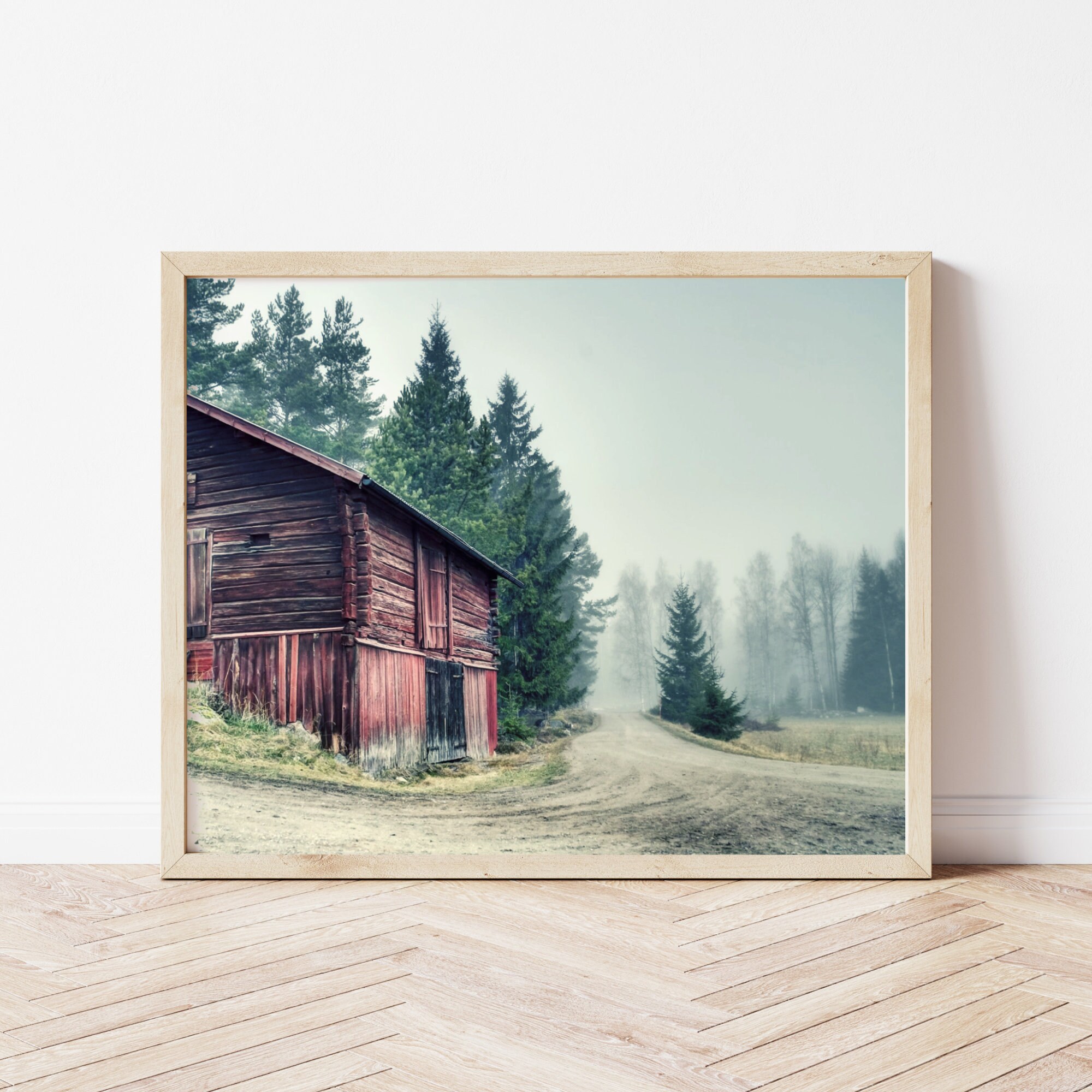 Rustic Red Barn Print, Modern Farmhouse Print, Rustic Print, Rustic ...