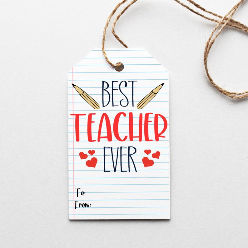 Editable Teacher Gift Tag Printable Teachers Appreciation | Etsy