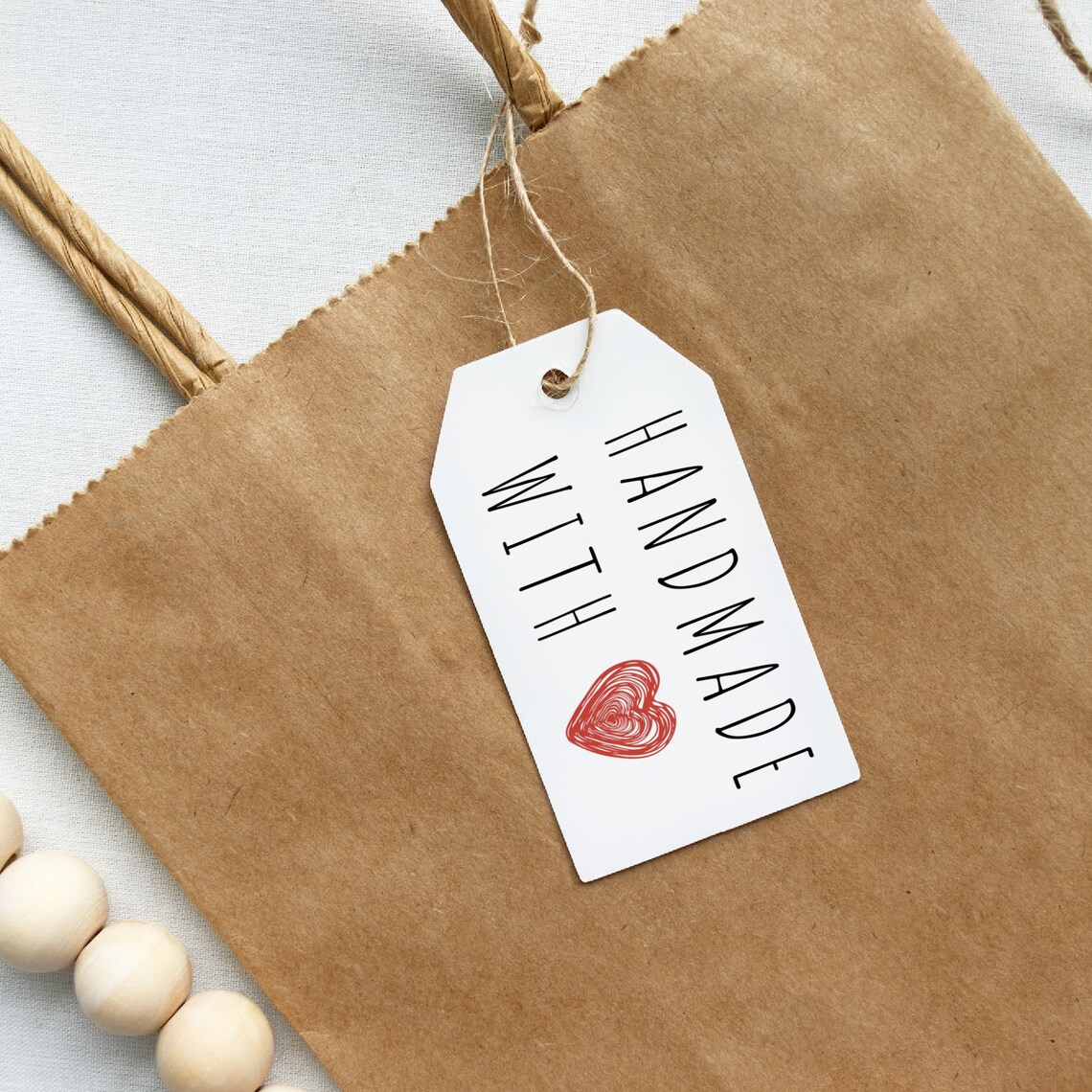 Printable Handmade With Love Gift Tags Printable Gift Tags - Etsy