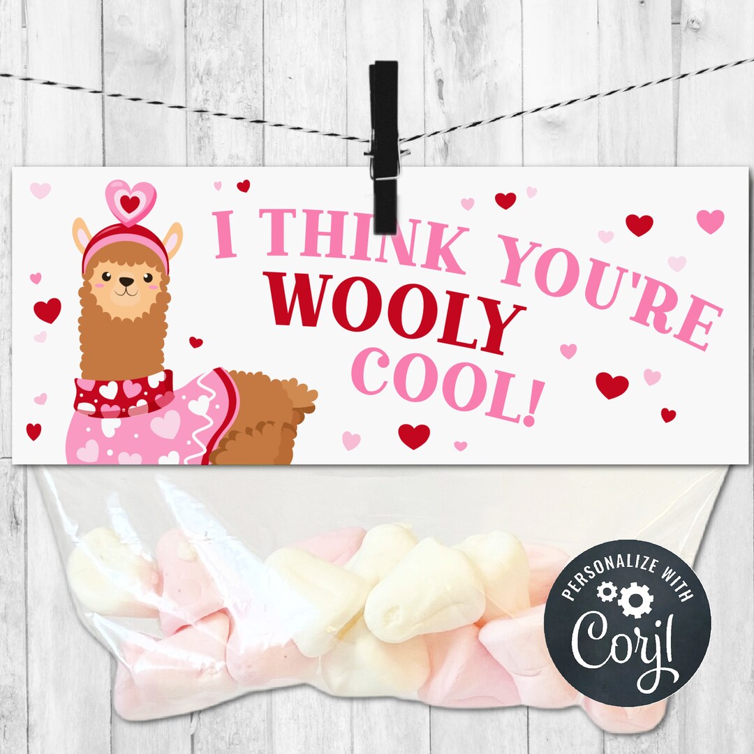 EDITABLE Valentines Day Card for Kids, Valentine Treat Topper for Kids ...