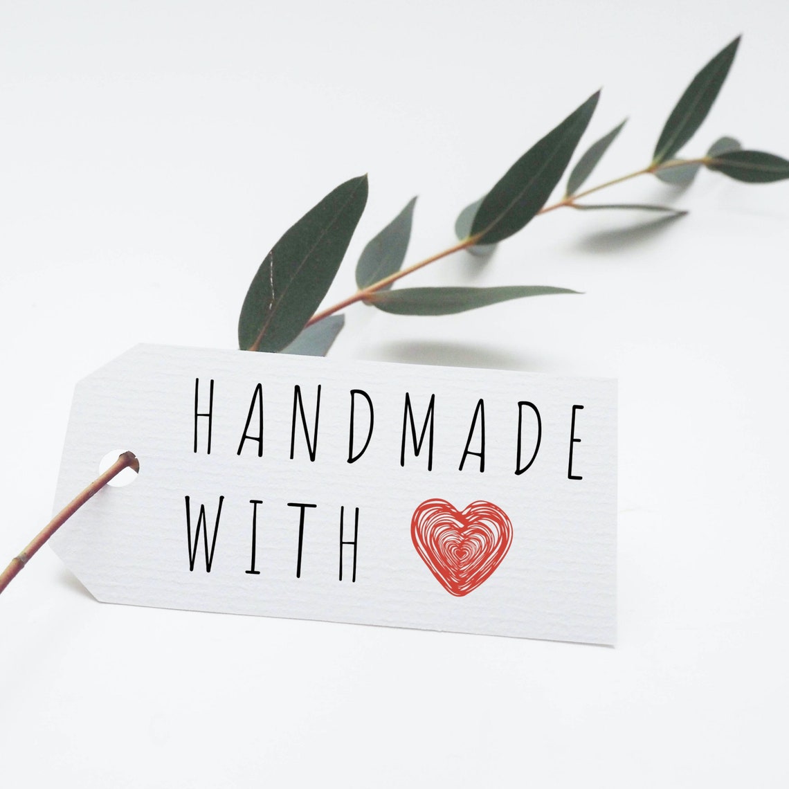 PRINTABLE Handmade With Love Tags Printable Gift Tags - Etsy