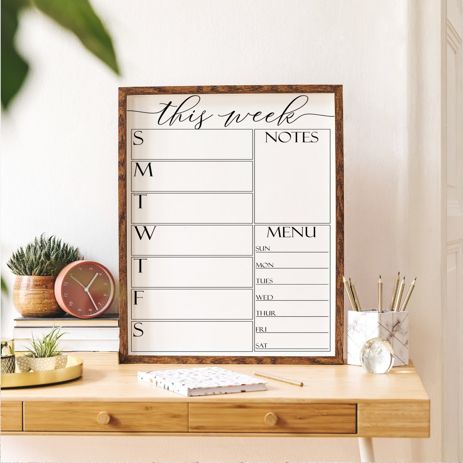 Large Weekly Wall Planner, Printable to Do List, Dry Erase Wall ...
