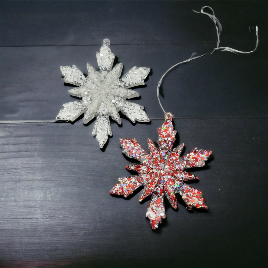 Snowflake Ornament Gift Festive and Glittery Christmas Decoration - Etsy
