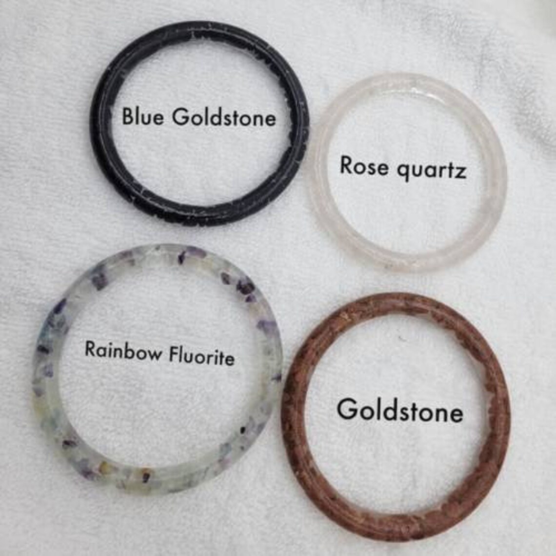 Resin Gemstone Bangle Bracelet | Etsy