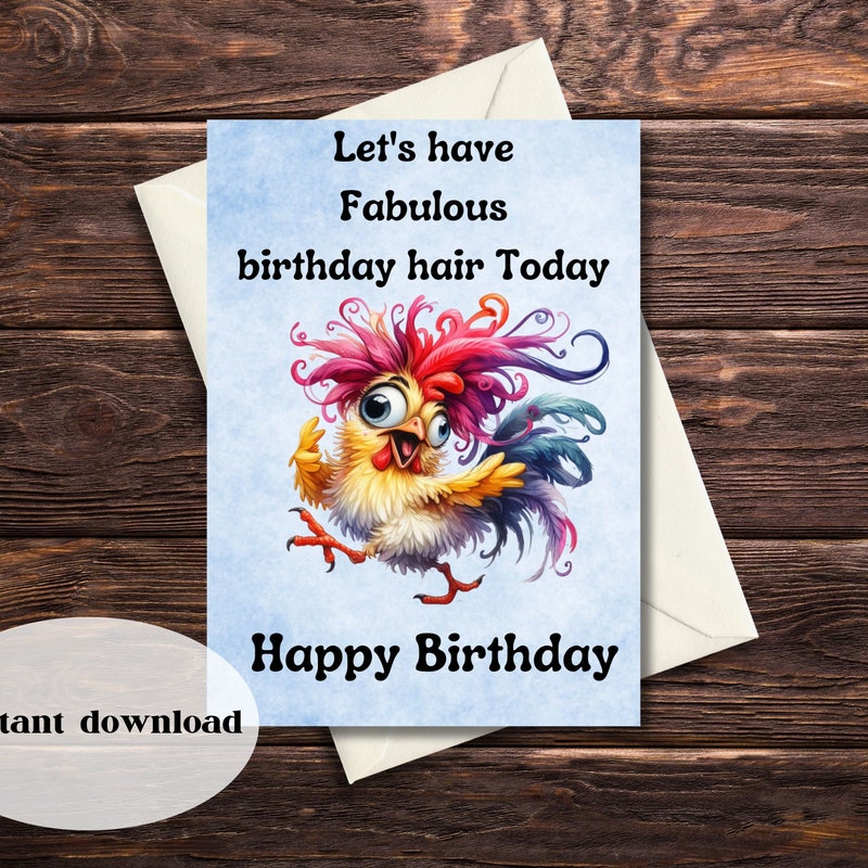Chicken Birthday Cards - Etsy