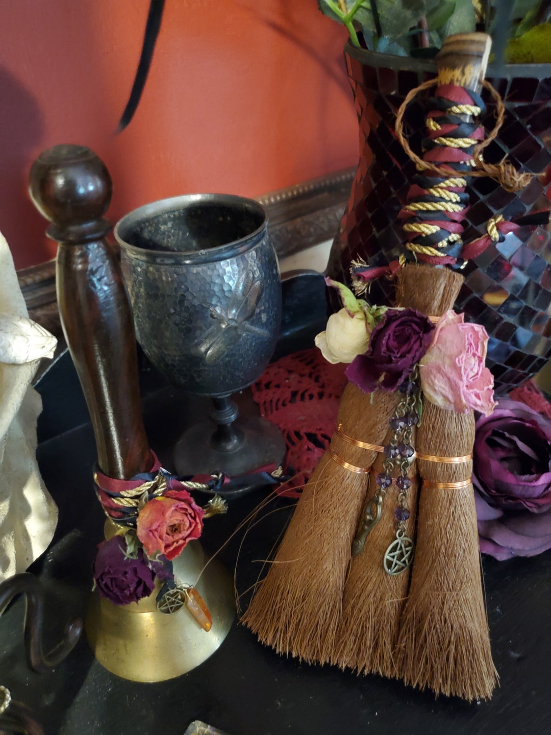Altar Besom and Bell - Etsy