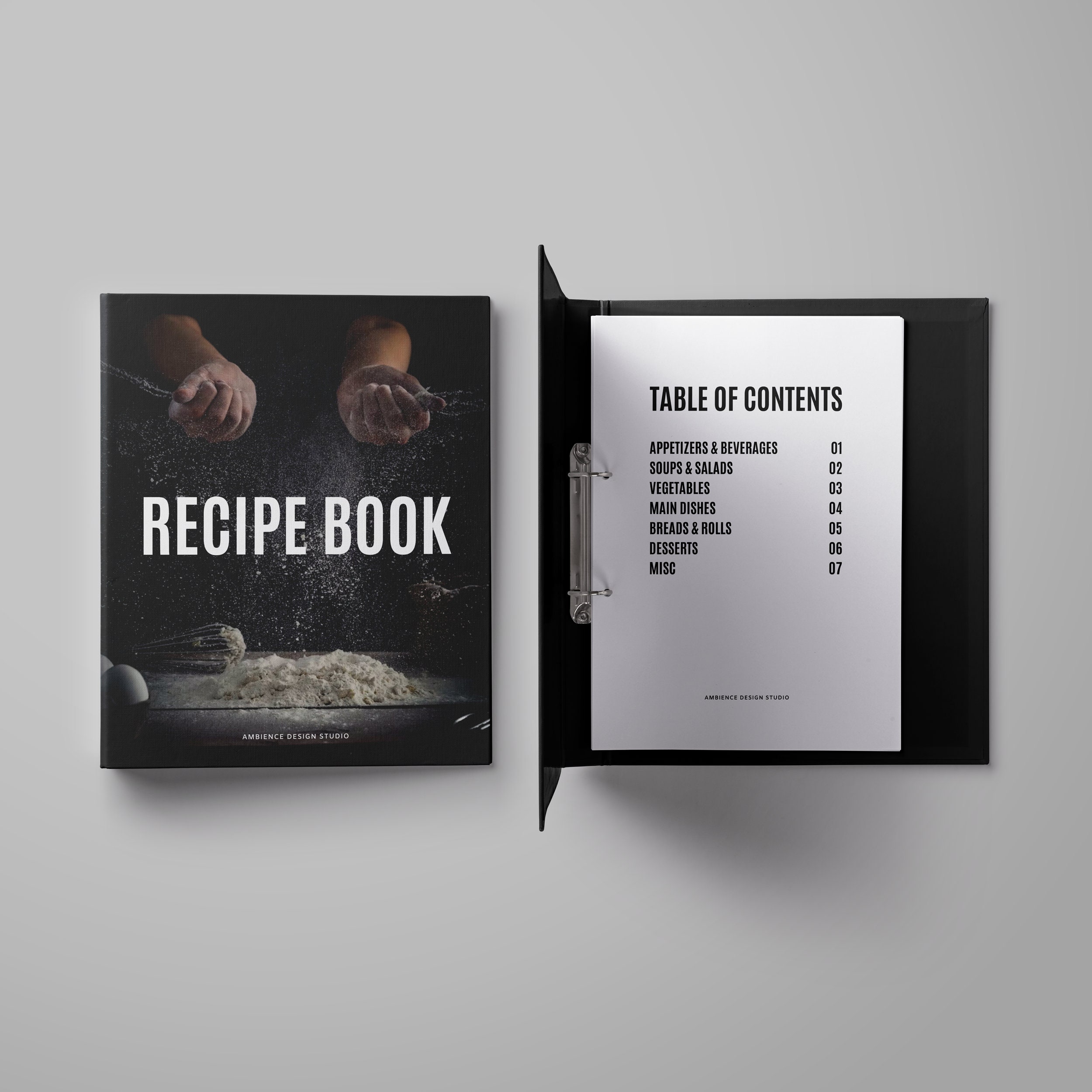 Printable Recipe Book | Cook Book | Dark and Moody | Blank Pages With ...