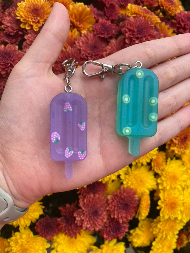 Resin Popsicle Keychain - Etsy