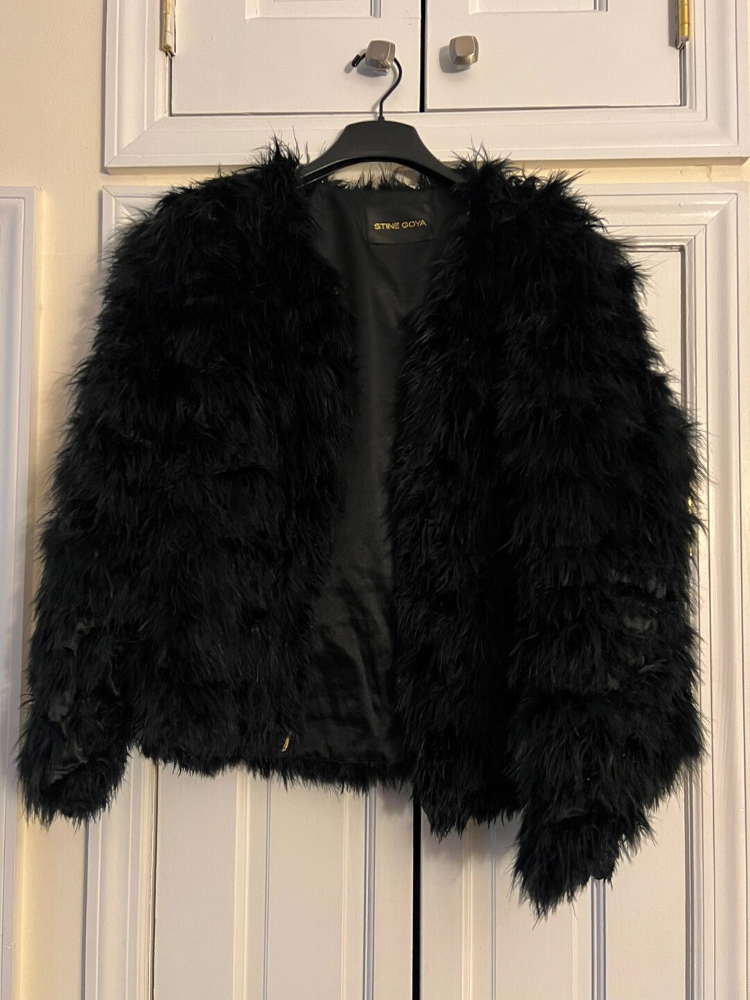 Stine Goya Bird Jacket - Black Ostrich Feather Size Medium - Etsy