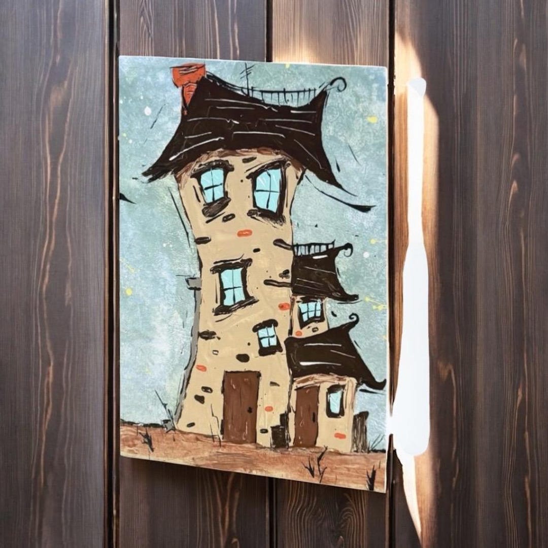 Whimsy House Greeting Card - Etsy