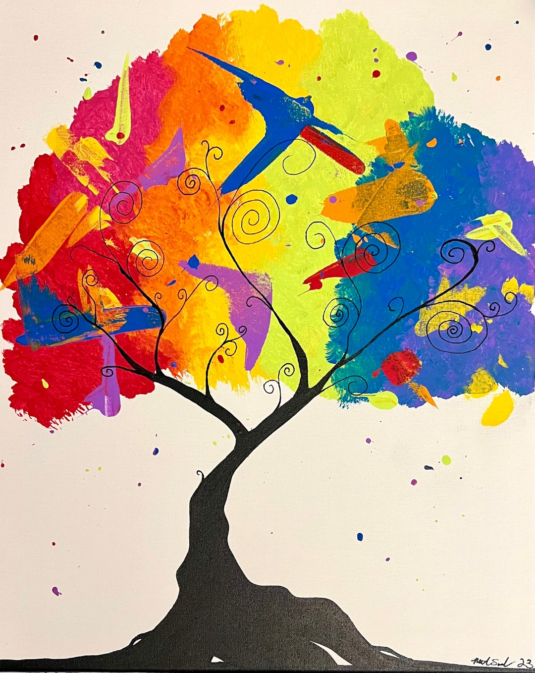 Bird in the Tree - Etsy