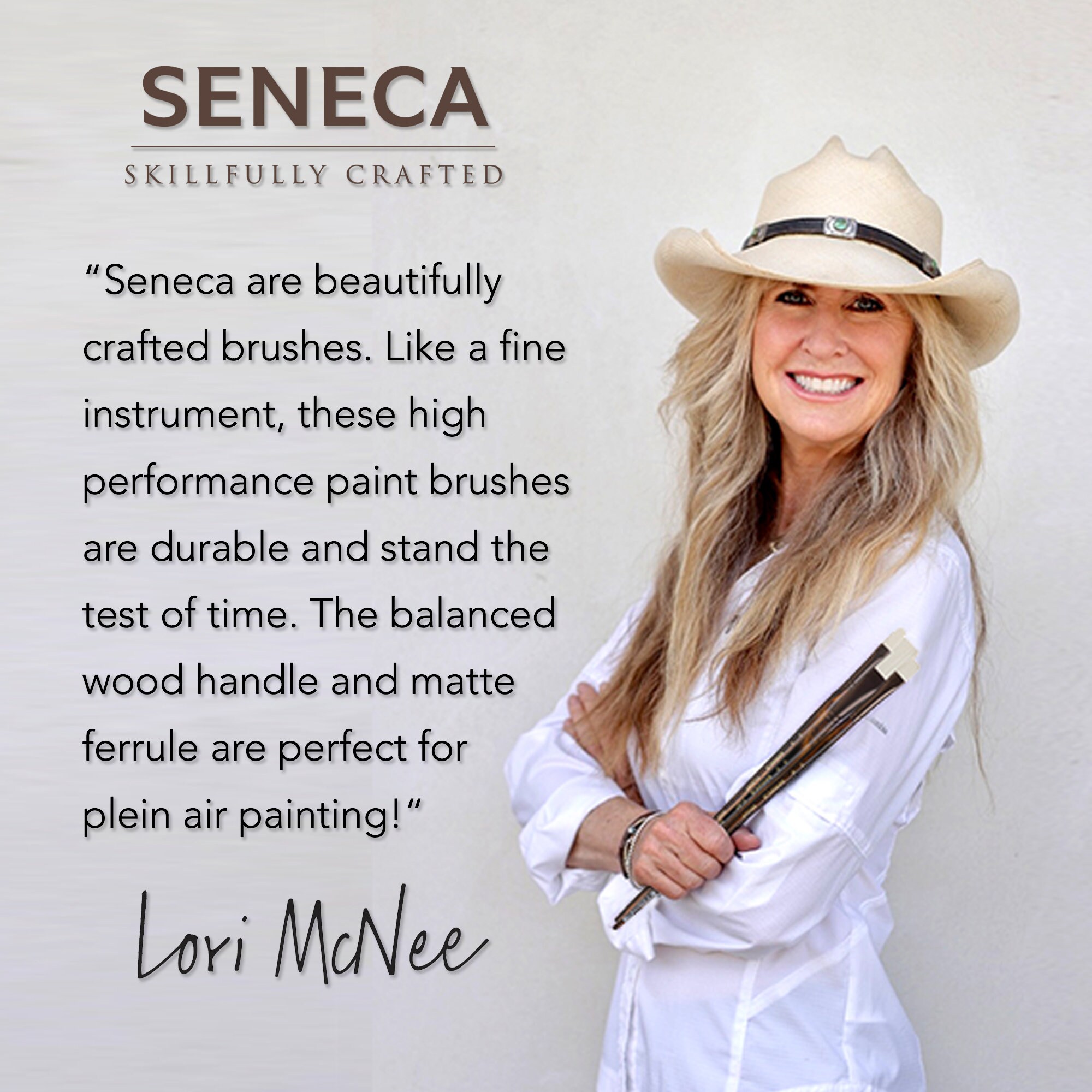 SENECA Artist Brushes by Willow Wolfe, Synthetic Bristle Egbert, Size 6 ...