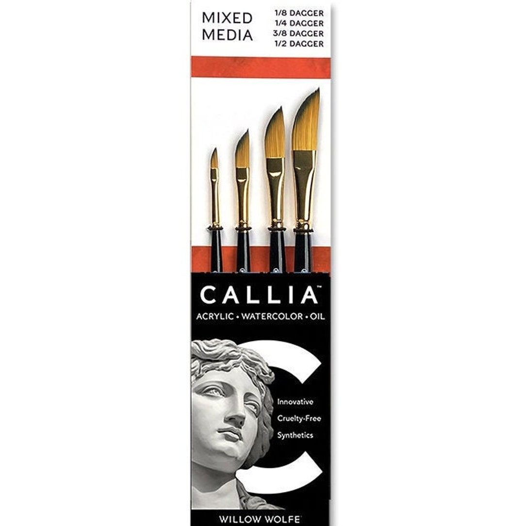 Callia Artist Paint Brush Set - Dagger Paint Brushes - Etsy