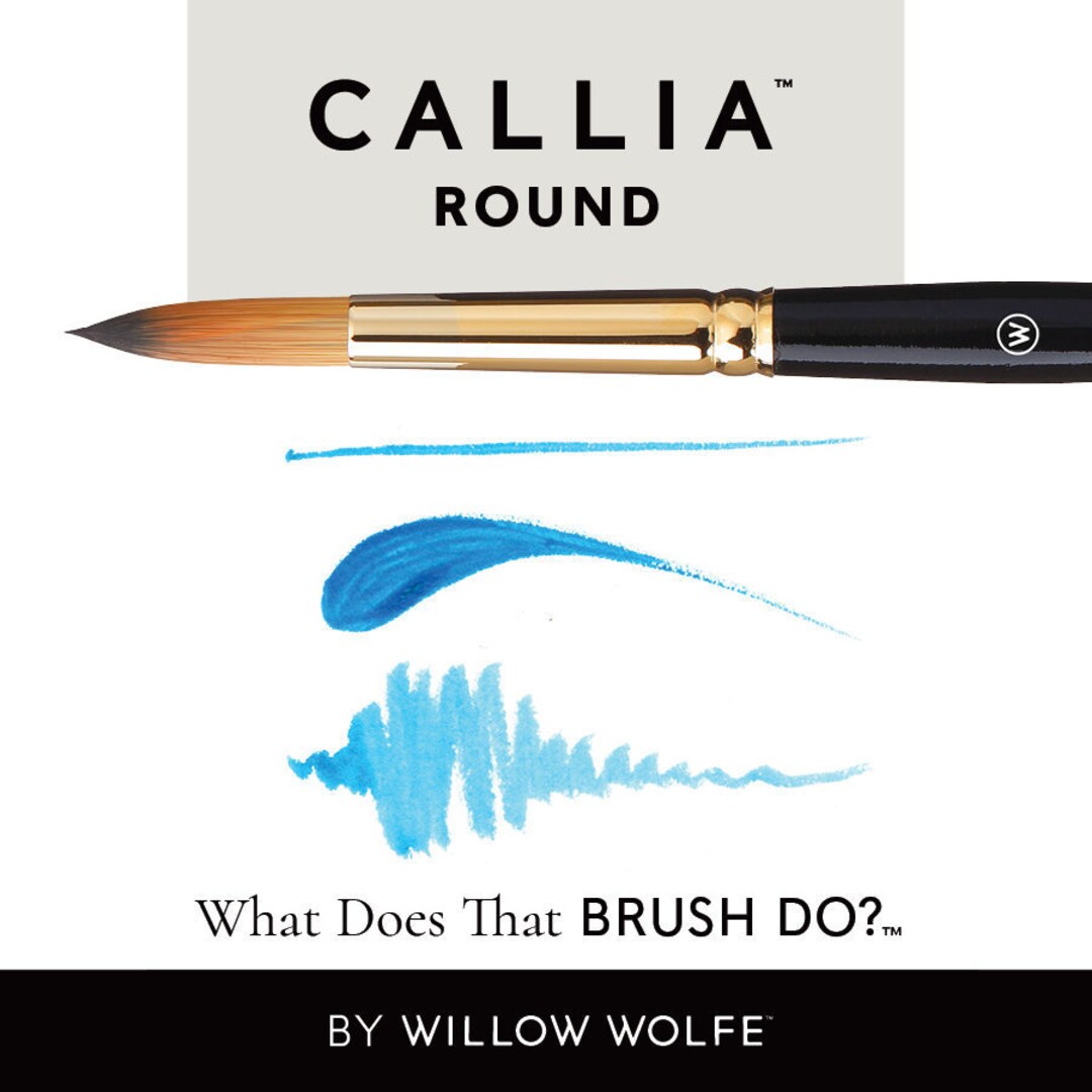 CALLIA Round Artist Paint Brushes Mixed Media by Willow Wolfe - Etsy