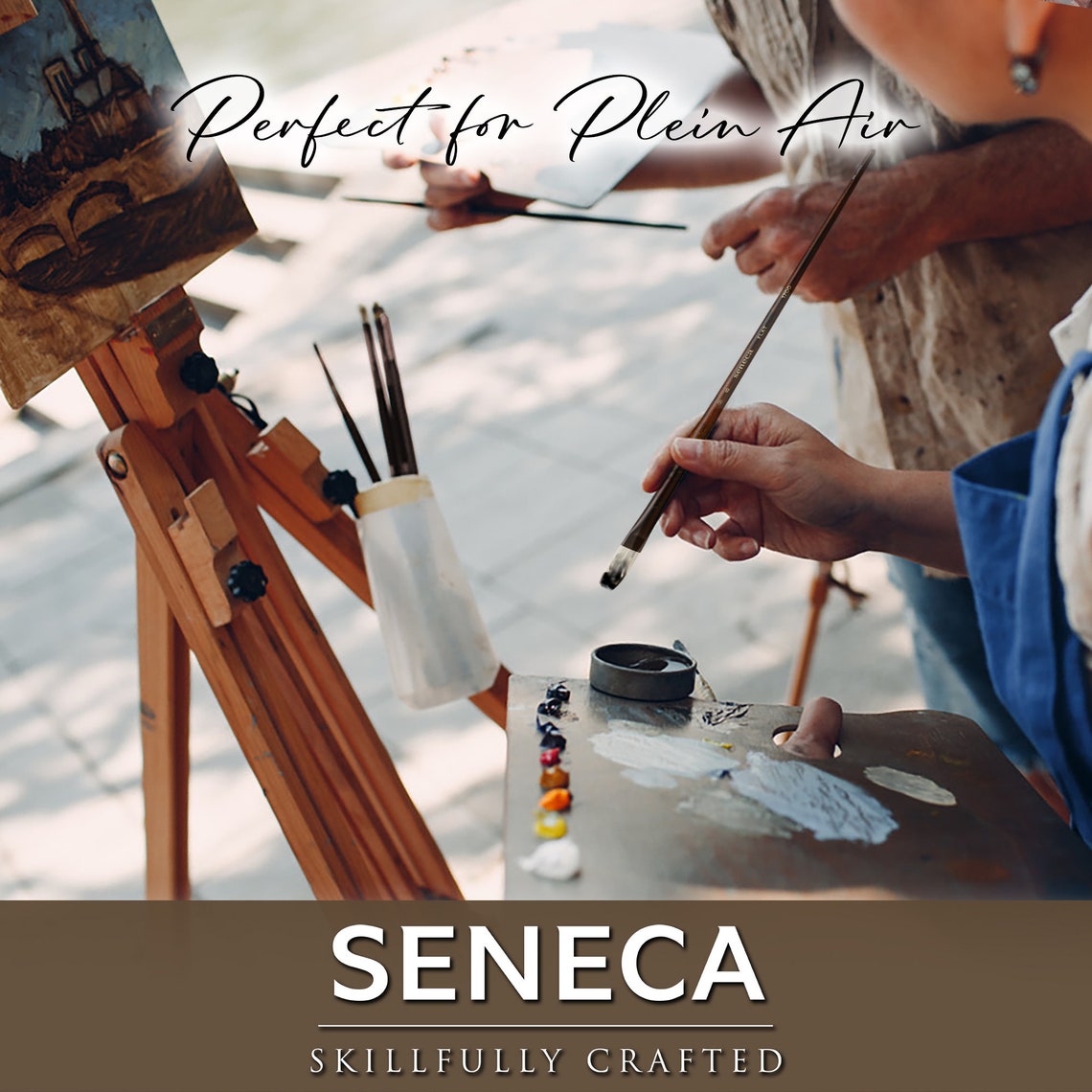 SENECA Artist Brushes by Willow Wolfe, Synthetic Bristle Egbert, Size 6 ...