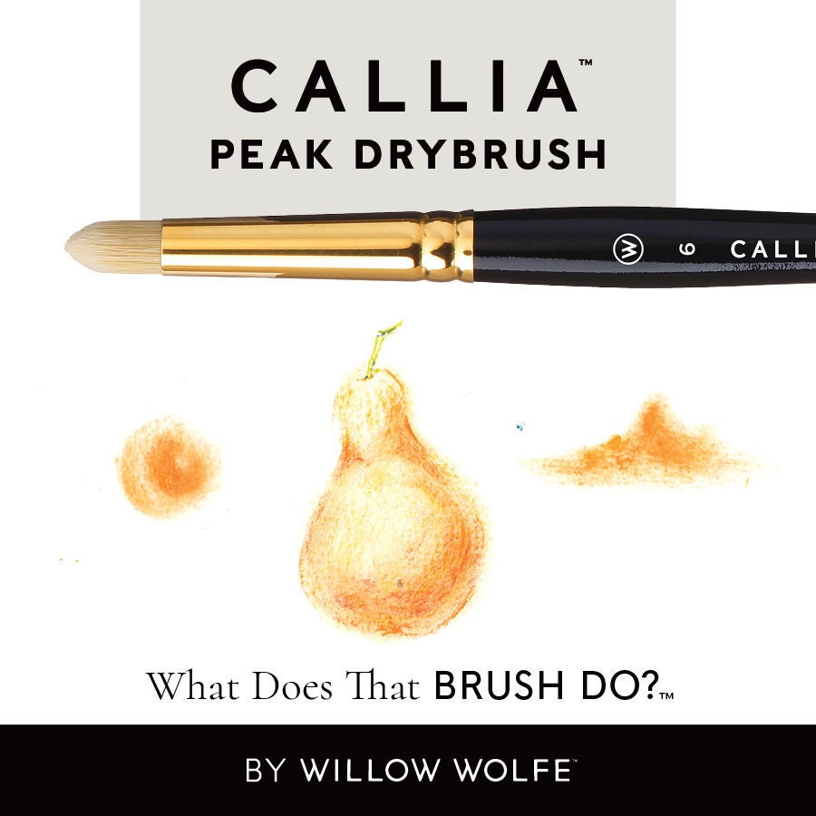 CALLIA Peak Drybrush Artist Paint Brush Mixed Media by Willow Wolfe - Etsy