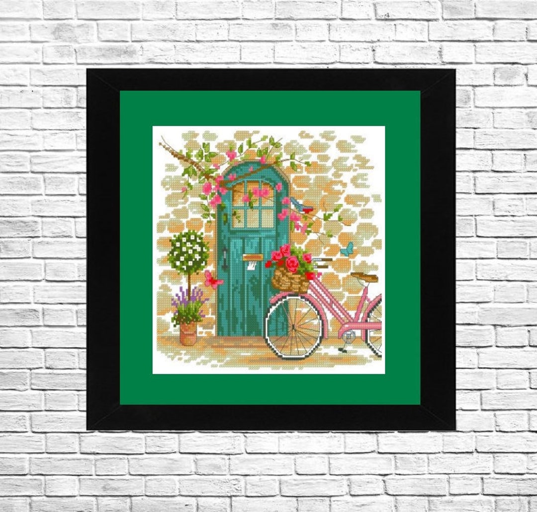 Provence Pattern, Cross Stitch Pattern, Summer Landscape, Pattern Hand ...