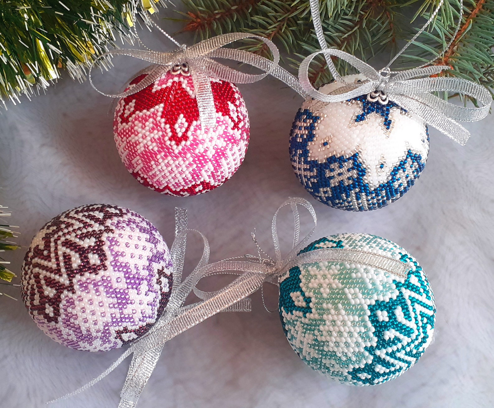 Christmas Set of Balls 1, Christmas Tree, Christmas Tree, Handmade ...