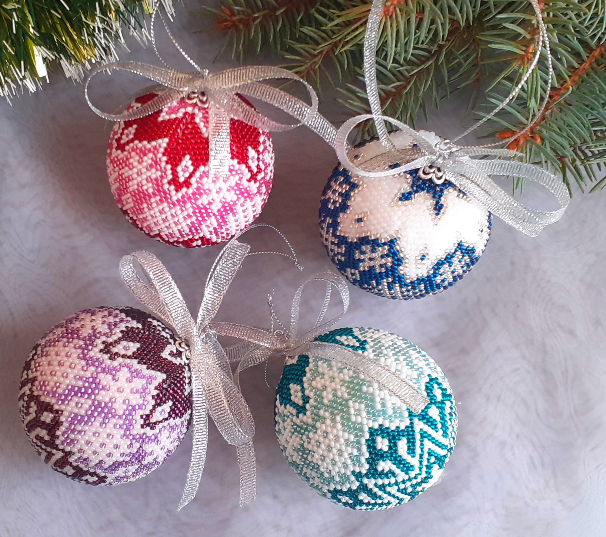Christmas Set of Balls 1, Christmas Tree, Christmas Tree, Handmade ...