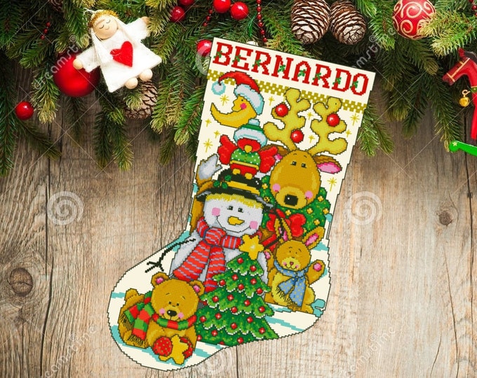 Gingerbread Christmas Stocking - Durene J Cross Stitch - DJXS2299 ...