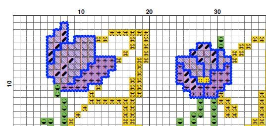 Crocus Monogram, Alphabet Cross Stitch, Pattern Alphabet Cross Stitch ...