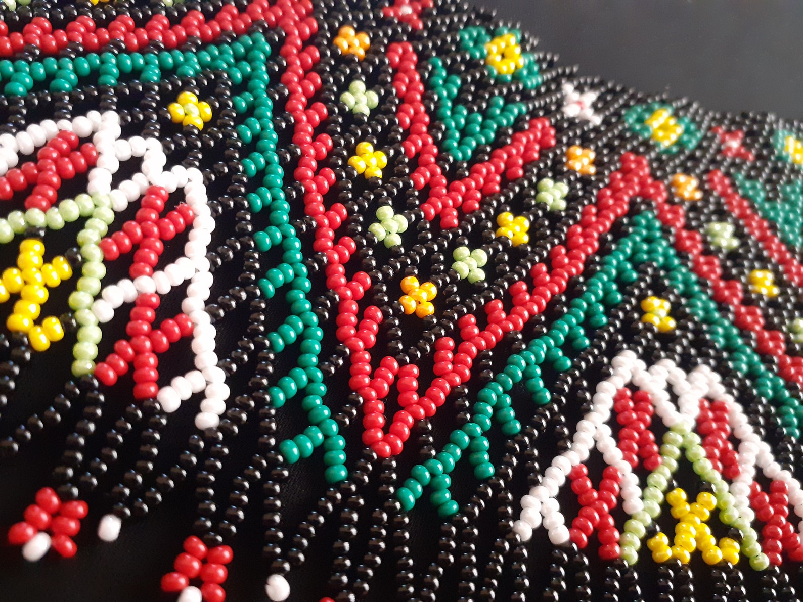 Traditional Ukrainian Beaded Necklace Boho Necklace Colored Jewelry ...