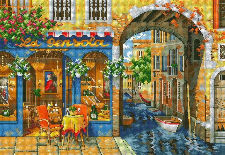 Venice Pattern, Cross Stitch Pattern, Pattern Hand Embroidery ...