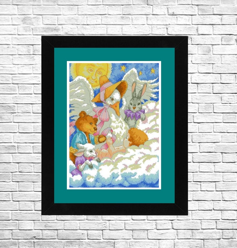 Mother Goose Pattern Cross Stitch Pattern Instant Download - Etsy