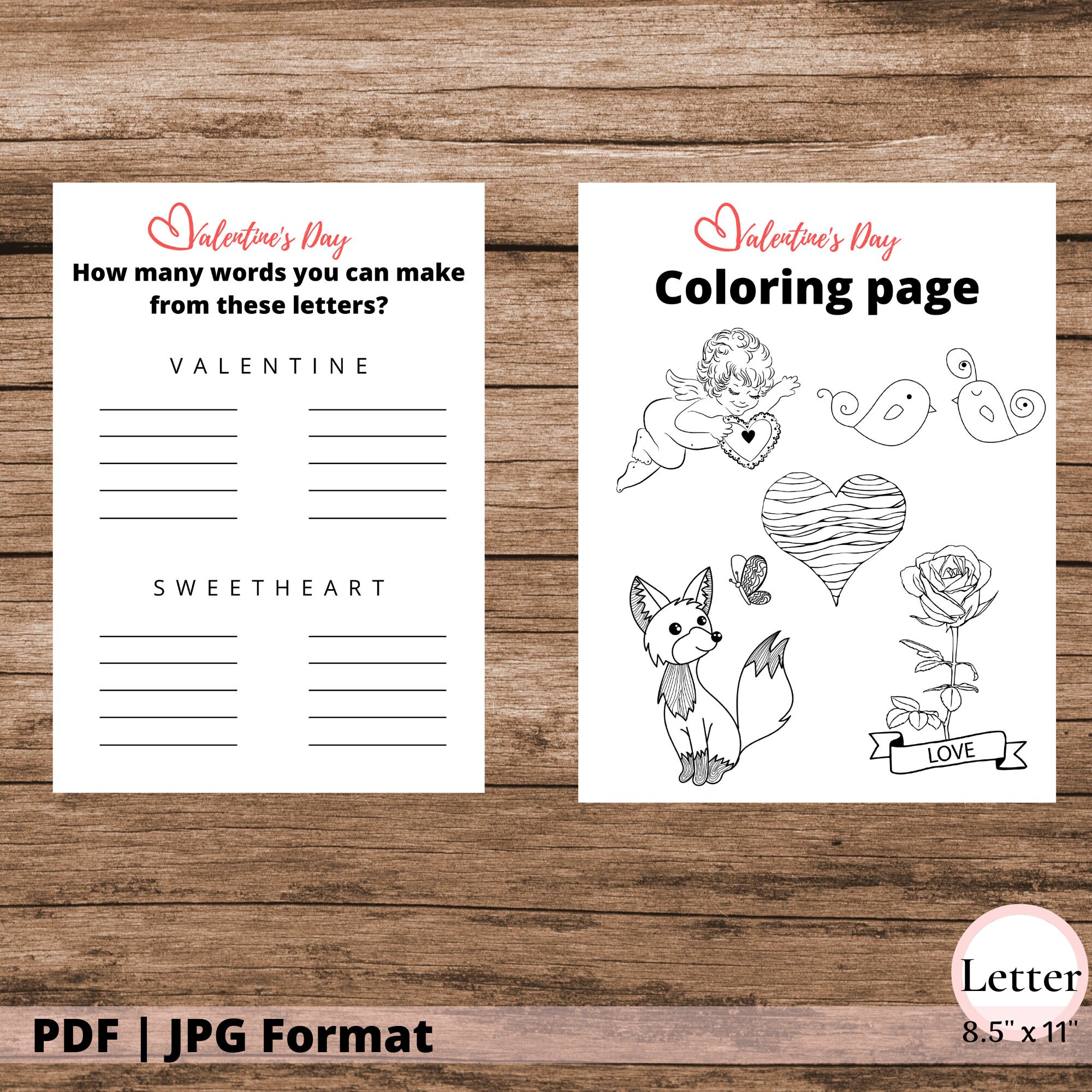 Printable Kids Valentine Games Classroom Valentine Valentine's Day ...