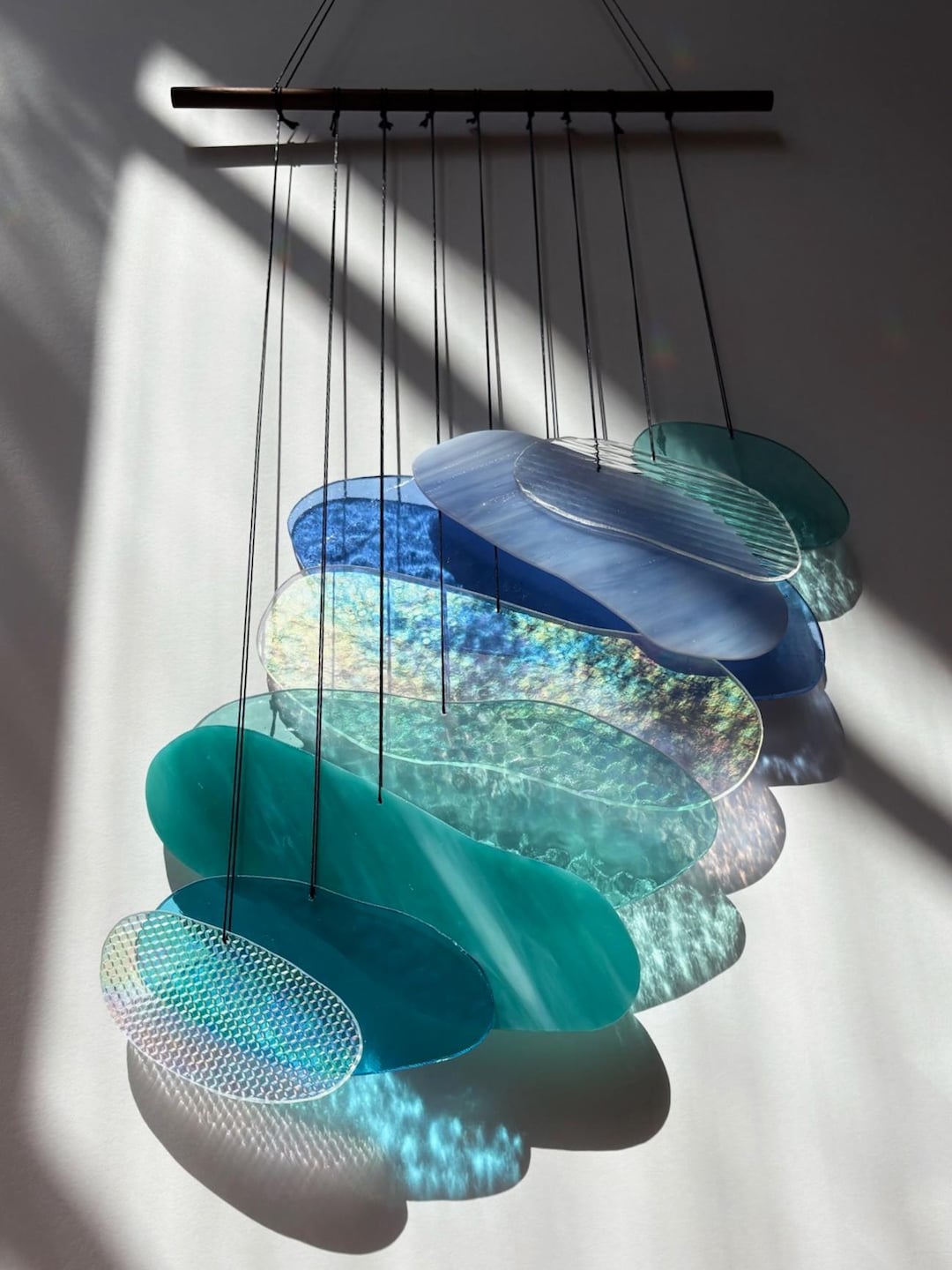 Water Installation - the Elements Glass Art - Flowing Glass Art Wall ...