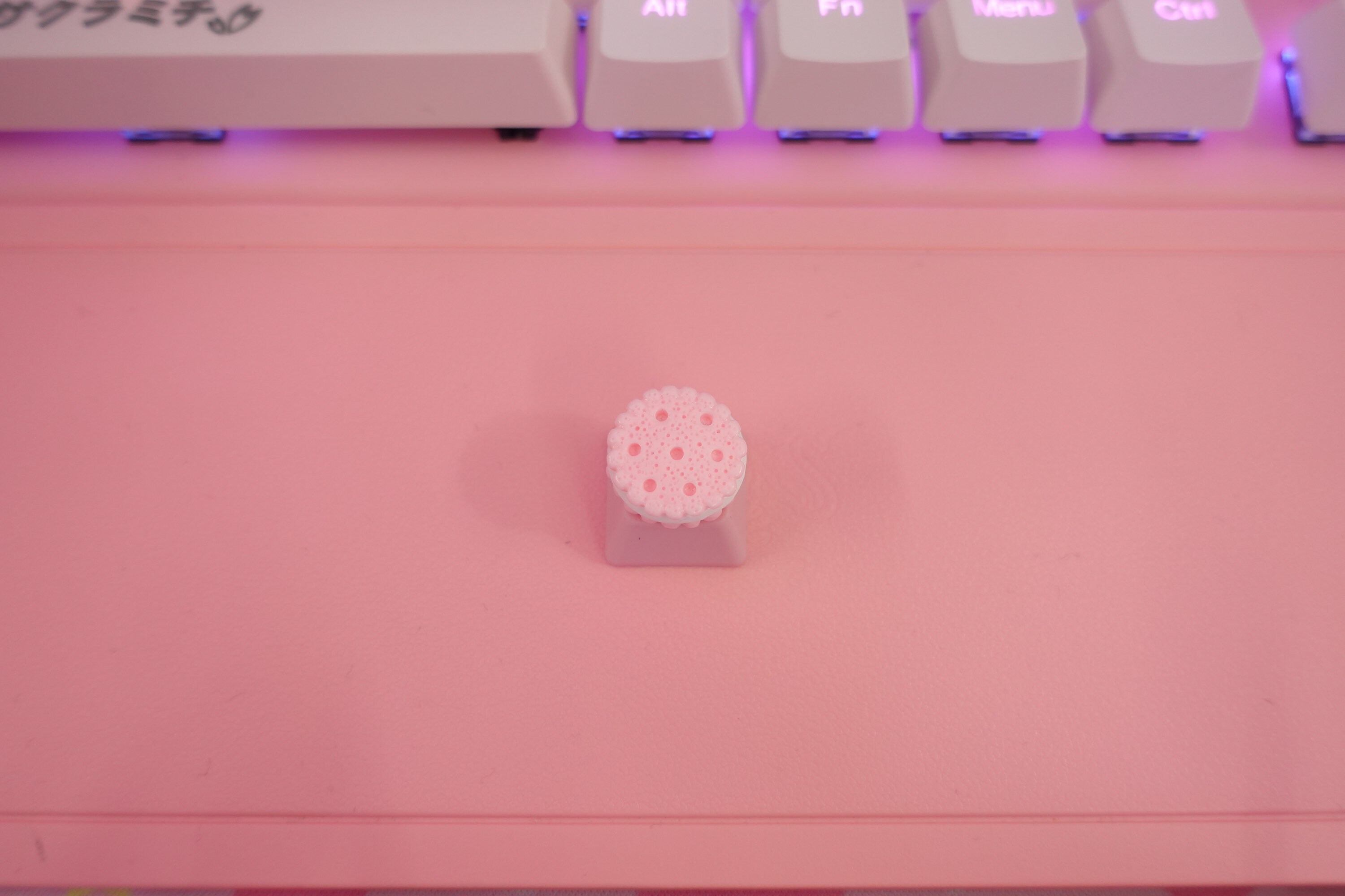 Kawaii Cute Pink Pastel Cookie Artisan Keycap for Mechanical - Etsy