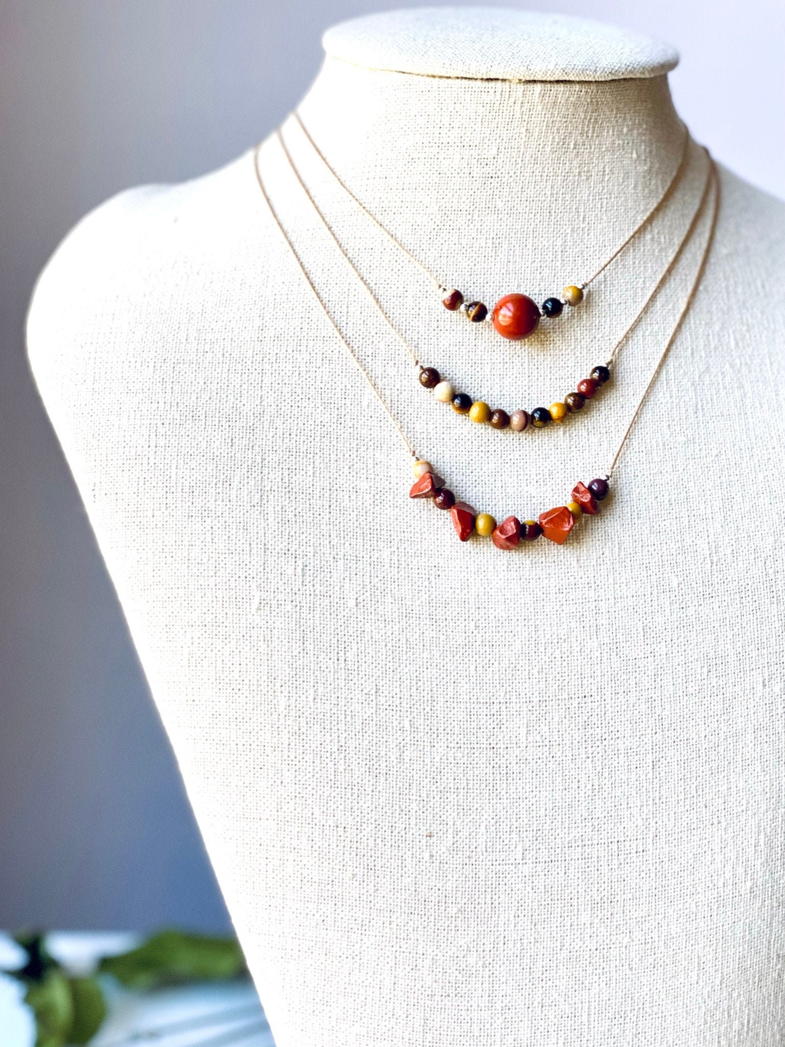 Personal Power Necklaces Set, Healing Crystal Necklace Set, Tigers Eye ...