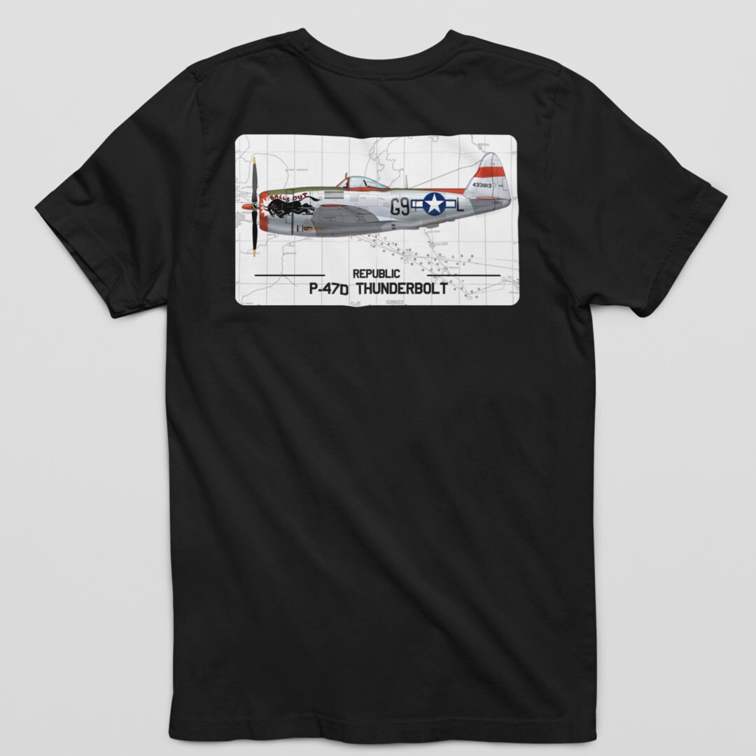UPDATED P-47 Thunderbolt T-shirt Airplane Shirt Aviation Gift Trendy ...