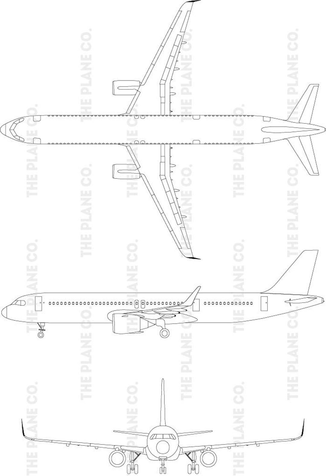 Airbus A321 Neo Aircraft SVG Vector, Ai, JPEG Digital File Laser - Etsy
