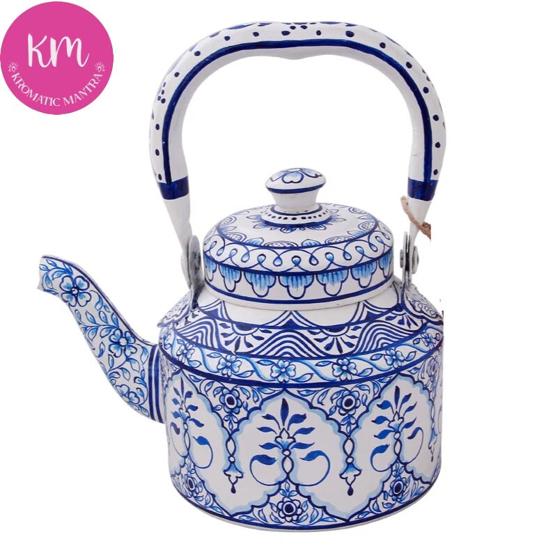 Traditional Tea Kettle Indian Mughal Art Tea Pot Chai Lover Teapot Tea ...